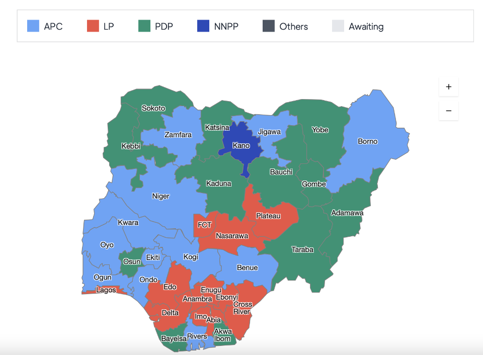 Nigeria Presidential Election Final Results for 2023 (updated) - Tekedia