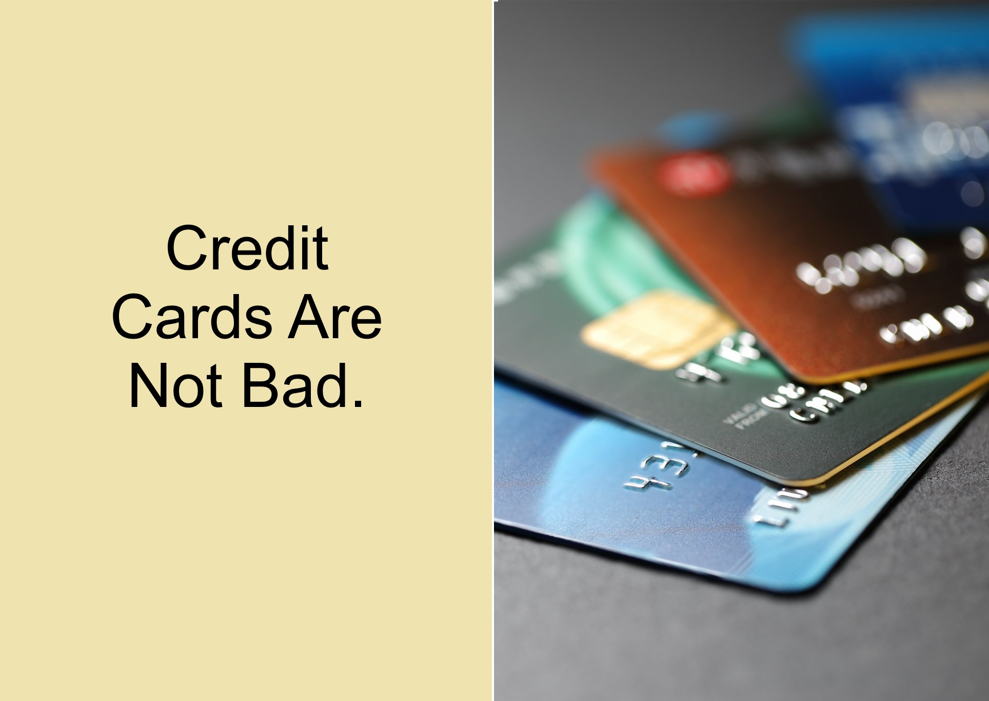 Credit Cards Are Not Bad - Tekedia